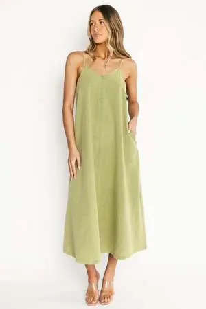 POLAGRAM Marcia Maxi Dress - Green