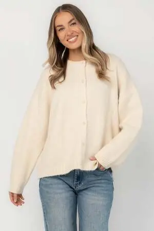 IN FEBRUARY Kamira Cardigan - Cream
