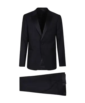 Emporio Armani Two Piece Single Breasted Suit - Black