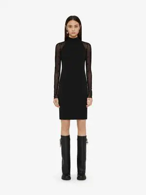 Givenchy Dress In Bi-material 4g Pattern
