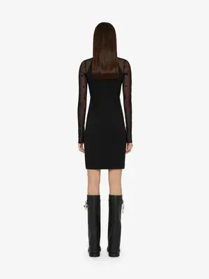 Givenchy Dress In Bi-material 4g Pattern
