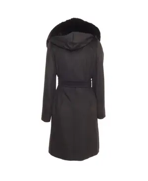 Max Mara Strap-up Hooded Coat