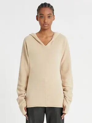 Sportmax Long-sleeved Hooded Pullover