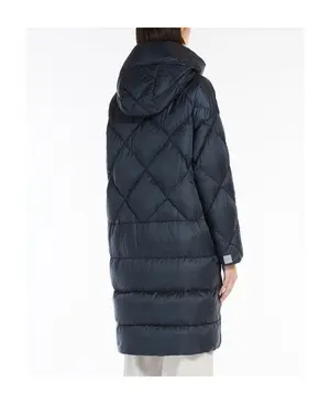 Max Mara Logo Hooded Down Jacket