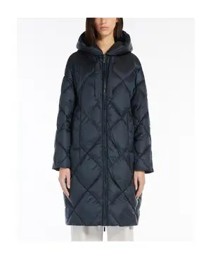 Max Mara Logo Hooded Down Jacket