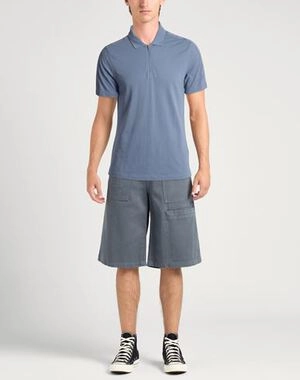 Armani Exchange Polo Shirt Pastel Size Polyamide, Polyester, Elastane - Blue