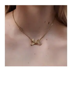 Dior Delicate Bow Necklace