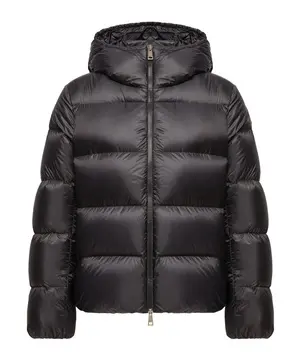 Moncler Feligule Hooded Short Down Jacket - Black