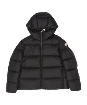 Moncler Feligule Hooded Short Down Jacket - Black