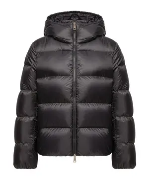 Moncler Feligule Hooded Short Down Jacket - Black