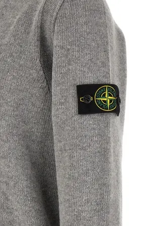 Stone Island Button-up Jumper - Gray