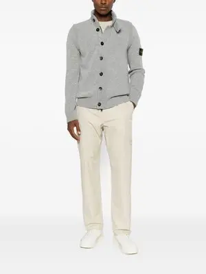 Stone Island Button-up Jumper - Gray