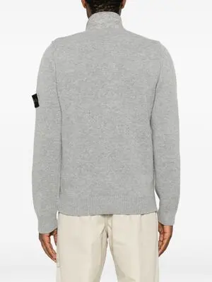 Stone Island Button-up Jumper - Gray