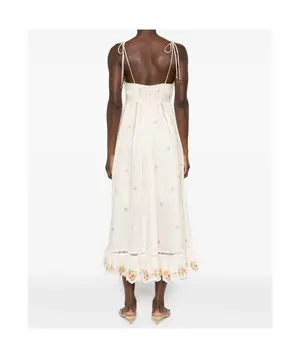 Zimmermann Embroidered Linen Maxi Dress