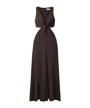 Michael Kors Cutout Stetch-jersey Midi Dress - Black