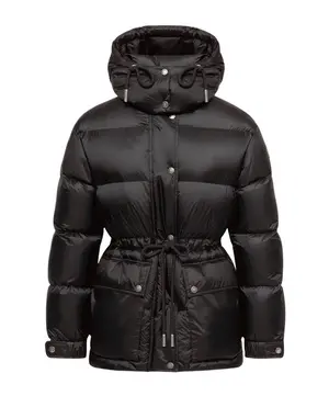 Moncler Sesie Hooded Mid-length Down Jacket
