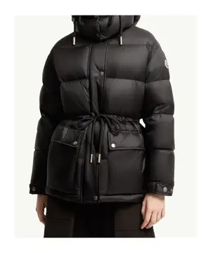 Moncler Sesie Hooded Mid-length Down Jacket