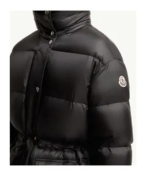 Moncler Sesie Hooded Mid-length Down Jacket
