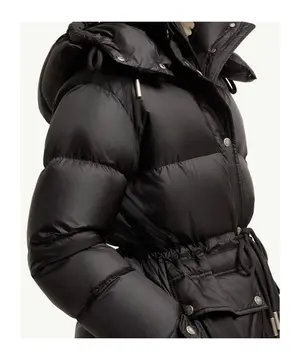 Moncler Sesie Hooded Mid-length Down Jacket