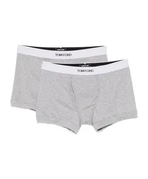 TOM FORD Logo-waistband Boxer - Grey