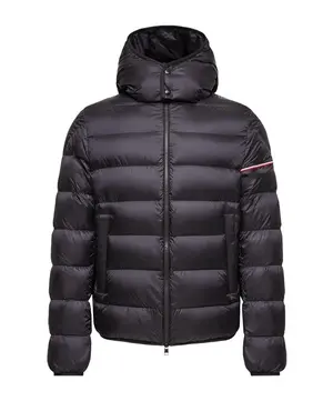 Moncler Ravenlock Hooded Short Down Jacket - Dark Blue