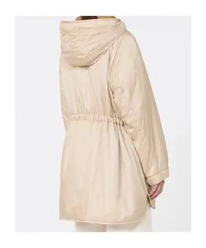 Max Mara Reversible Water-repellent Canvas Padded Parka Sand