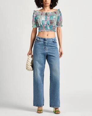 Kenzo Top Size Cotton, Silk
