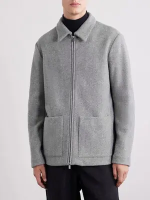 Barena Venezia Cotton-blend Felt Overshirt