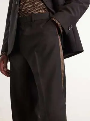 WALES BONNER Alto Straight-leg Virgin Wool Trousers