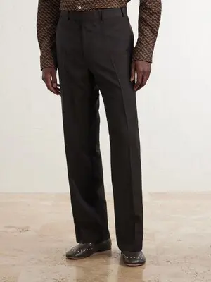 WALES BONNER Alto Straight-leg Virgin Wool Trousers
