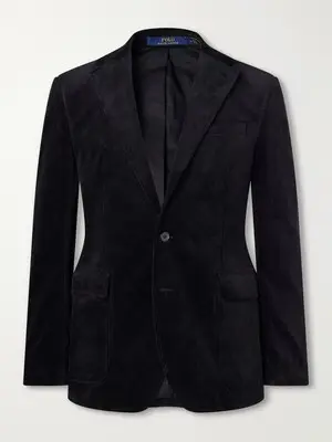 Polo Ralph Lauren Cotton-blend Corduroy Suit Jacket - Black
