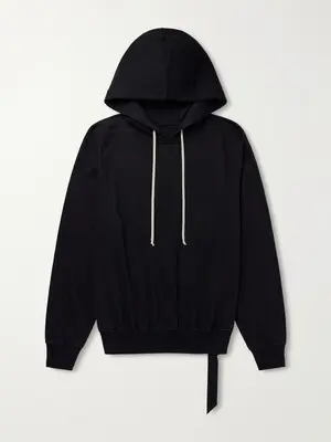 Rick Owens Oversized Cotton-jersey Hoodie - Black