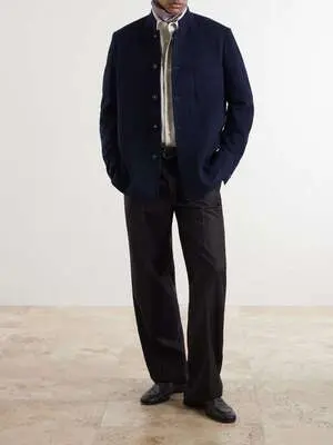Massimo Alba Bali Wool, Silk And Cashmere-blend Jacket