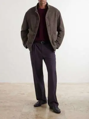 Massimo Alba Chevrolet Reversible Herringbone Wool-blend Jacket