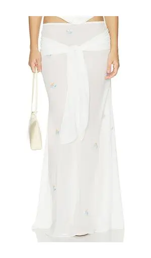 Anna October Oriana Maxi Skirt With Embroidery