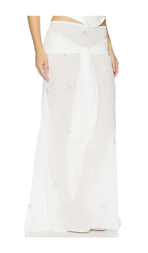 Anna October Oriana Maxi Skirt With Embroidery
