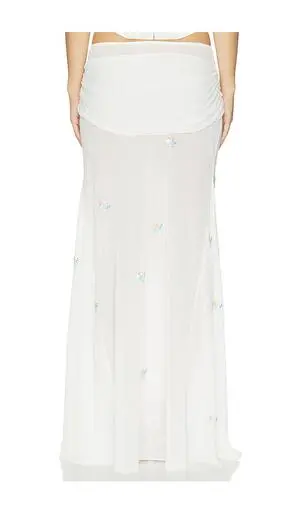 Anna October Oriana Maxi Skirt With Embroidery