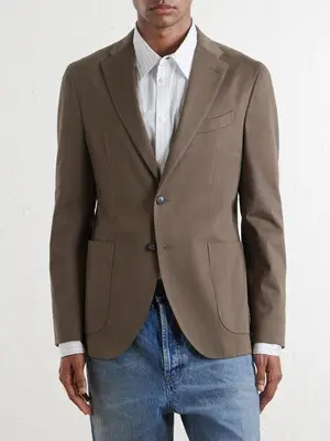 SLOWEAR Stretch-cotton Gabardine Blazer