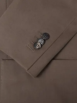 SLOWEAR Stretch-cotton Gabardine Blazer