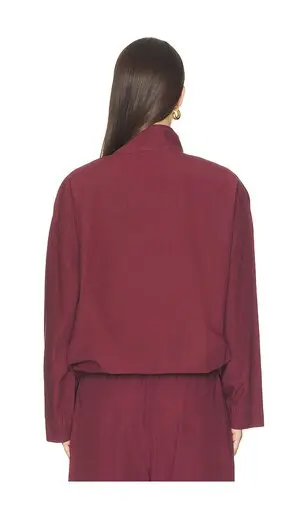 LESET Kyoto Anorak In Burgundy - Maroon