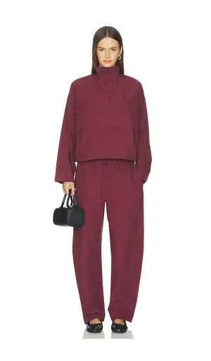LESET Kyoto Anorak In Burgundy - Maroon