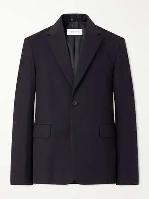 Dries Van Noten Billys Cotton And Wool-blend Canvas Blazer - Black