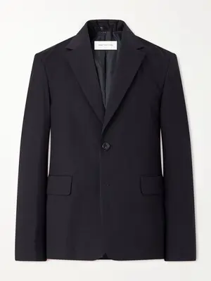 Dries Van Noten Billys Cotton And Wool-blend Canvas Blazer - Black