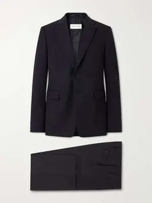 Dries Van Noten Kayno Cotton And Wool-blend Suit - Black