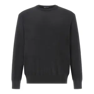 Paul & Shark Cashmere And Silk Crew Neck Jumper - Black