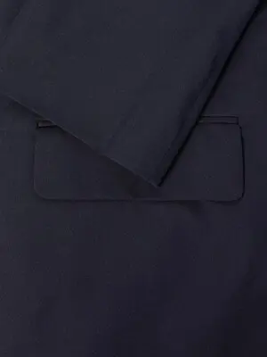 Dries Van Noten Billys Cotton And Wool-blend Canvas Blazer - Blue