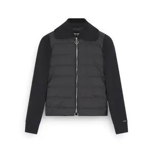 Paul & Shark Hybrid Zip-up Blouson In Wool And Typhoon® Platinum