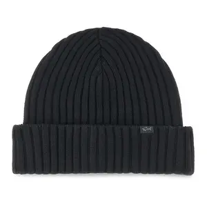 Paul & Shark Soft Cool Touch Wool Beanie - Black