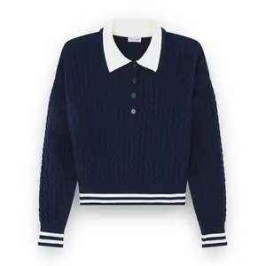 Paul & Shark Wool And Cashmere Polo Shirt - Dama Blue