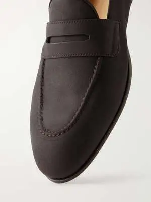 Brioni Nubuck Penny Loafers